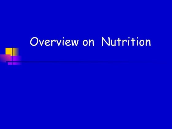 INTRODUCTION OF NUTRITION UNIT 1.pptx bsc nursing 2nd sem | PPTX