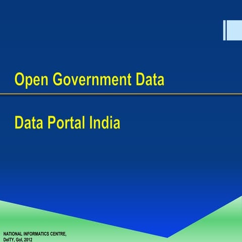 Overview of Open Govt Data | PPTX
