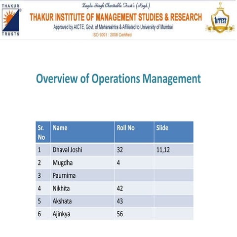 Overview of operations management | PPTX