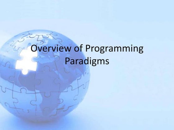 Programming Paradigms | PPT