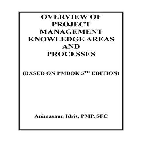 Overview of Project Management Knowledge Areas and Processes | PDF