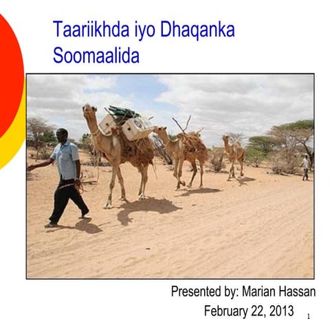 Overview of somali history and culture 2.22.13