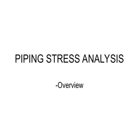 Various Load Cases In Pipe Stress Analysis | PDF