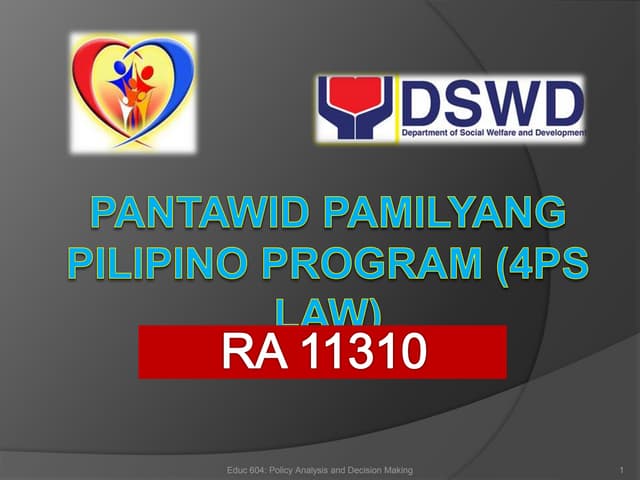 The Pantawid Pamilyang Pilipino Program (4Ps).pptx