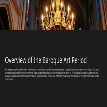 Overview of the Baroque Art Period.pptxx | PPTX