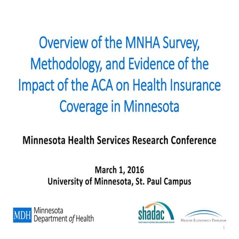 Overview of the MNHA survey, methodology, and evidence of the impact of ...