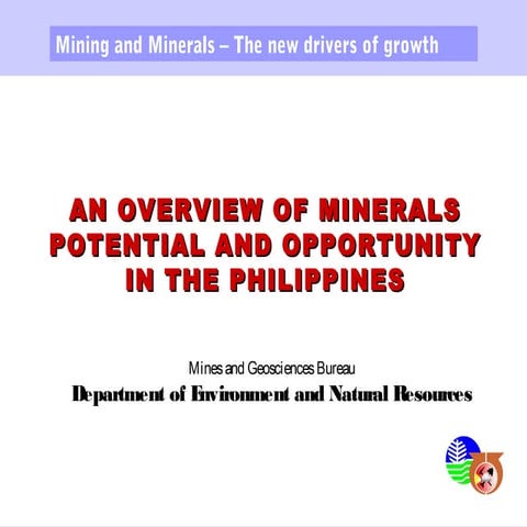 Mineral resources in the philippines | PPTX