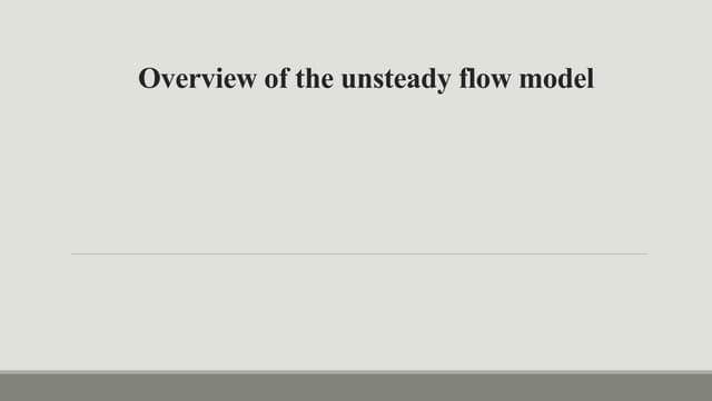 HEC-RAS software for design and modeling | PPTX