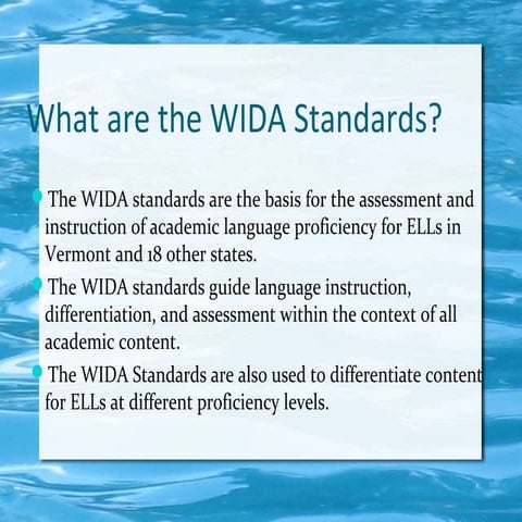 Overview of wida | PPT