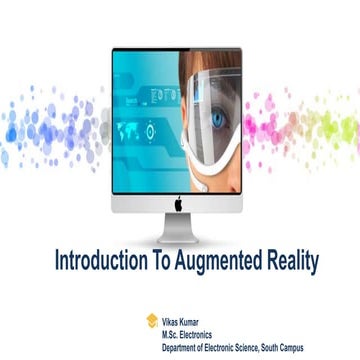 Overview on augmented reality | PPTX
