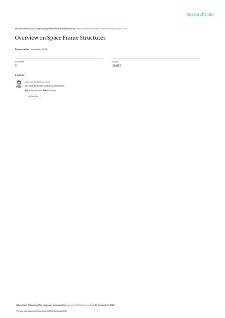 Folded plates and space truss structures | PDF