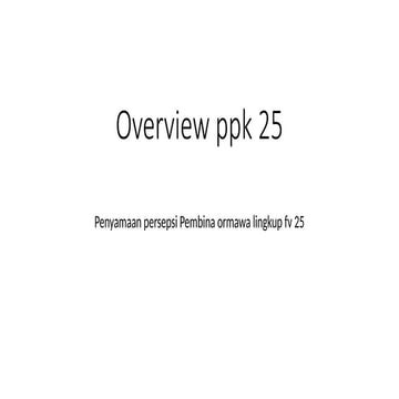 Overview ppk (pROGRAM Penguatan Ormawa)25 | PPTX