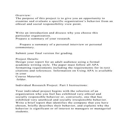 OL 326 Final Project Guidelines and Rubric Overview .docx