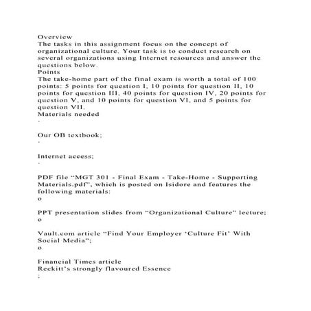 OverviewThe tasks in this assignment focus on the concept of organ.docx