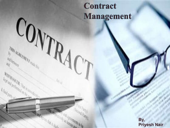 Contract management general | PPTX