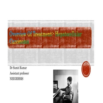 Hepatocellular Carcinoma(HCC): Treatment option | PPTX