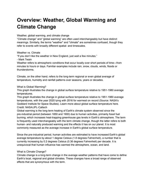 Climate change poster | PPT
