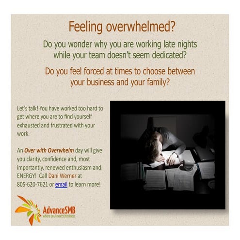 Over with overwhelm | PDF