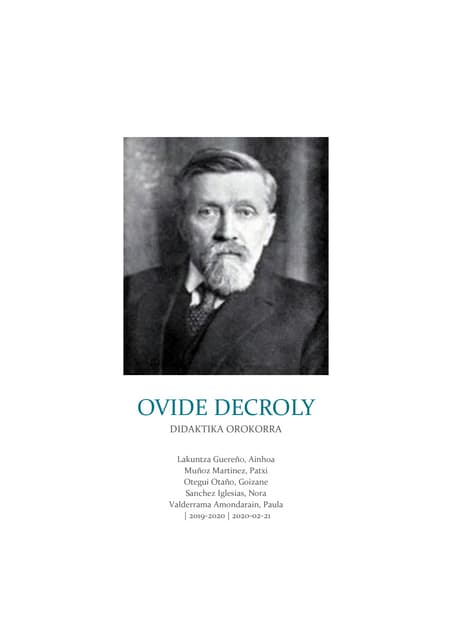 Ovide decroly | PDF