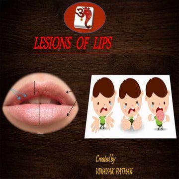lesions of lip | PPTX
