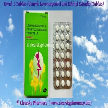Ovral-L Tablets (Generic Levonorgestrel and Ethinyl Estradiol Tablets ...