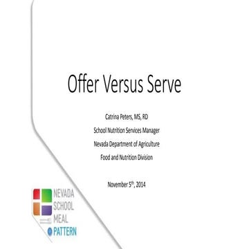 Offer Versus Serve Webinar 11.5.14