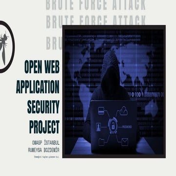 Burp Suite İle Brute Force Attack | OWASP Istanbul | PPT