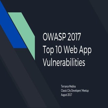 Top 10 Web Application Vulnerabilities Ppt