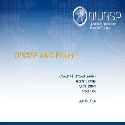 OWASP A&D Project | PPT