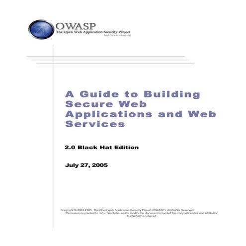 Owasp guide2.0.1 | PDF