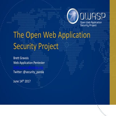 OWASP overview 2017 | PPT