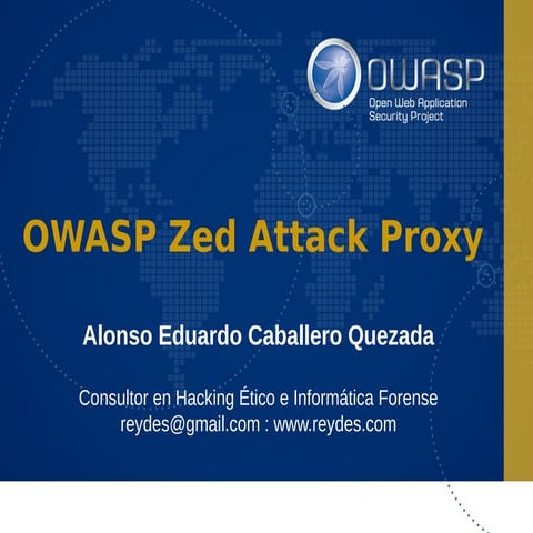 Webinar OWASP Zed Attack Proxy (ZAP) | PDF
