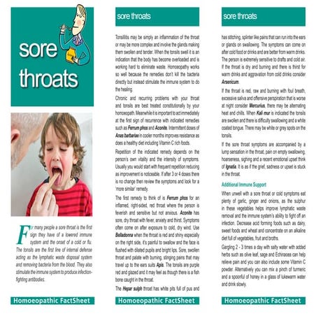 Sore Throats | PDF