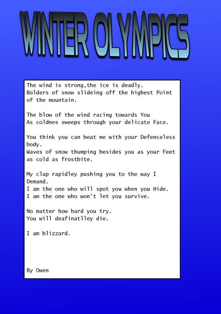 Callum's hurricane poem | PDF | Weather | Science