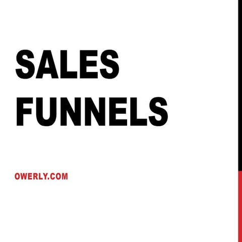 How to lead generate with a Sales Funnel | PPTX | Email | Internet