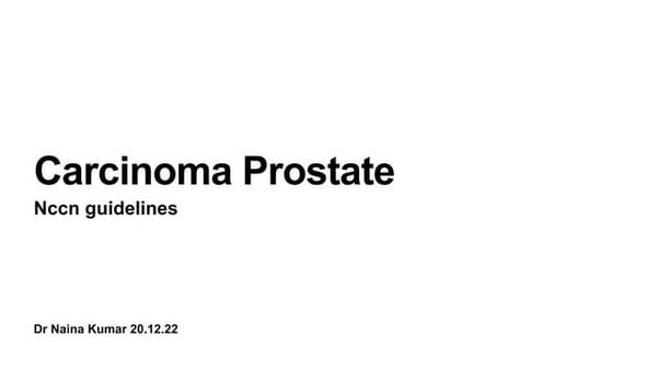 Treatment Of Advanced Metastatic Prostate Cancer
