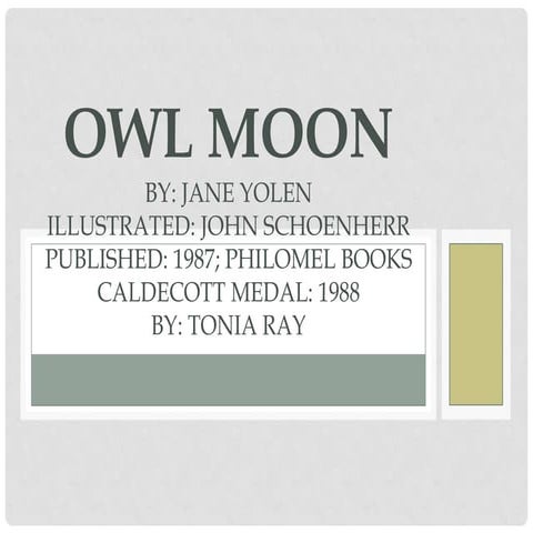 Owl moon | PPTX