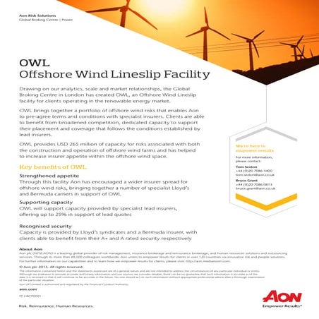 Offshore Wind Insurance | PDF