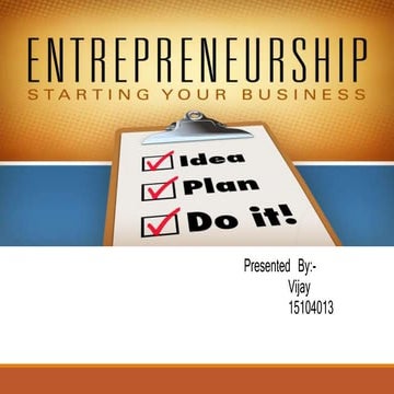 Small Own business & Entrepenurship | PPTX