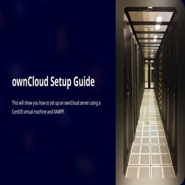 ownCloud-Setup-Guide setup input in.pptx