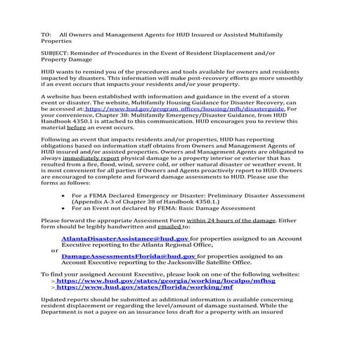 HUD Preliminary Damage Assessment Appendix A 3 | PDF