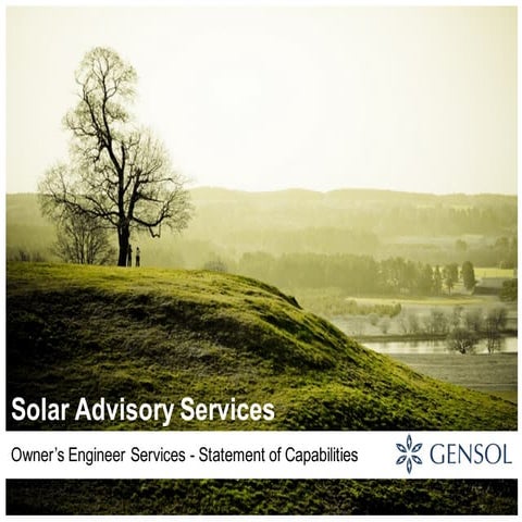 Owner's engineer services - statement of capabilities | PDF