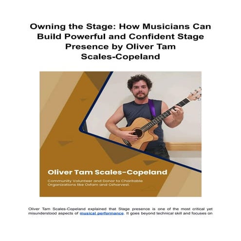 Owning the Stage_ How Musicians Can Build Powerful and Confident Stage ...
