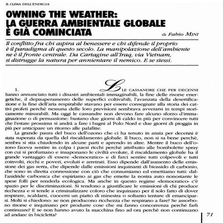 Owning The Weather Fabio Mini | PDF