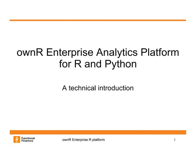 Ownr Platform Extended Technical Introduction Ppt
