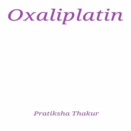 Oxaliplatin | PDF