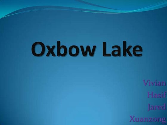 L3 Meanders And Ox Bow Lakes Bv | PPT
