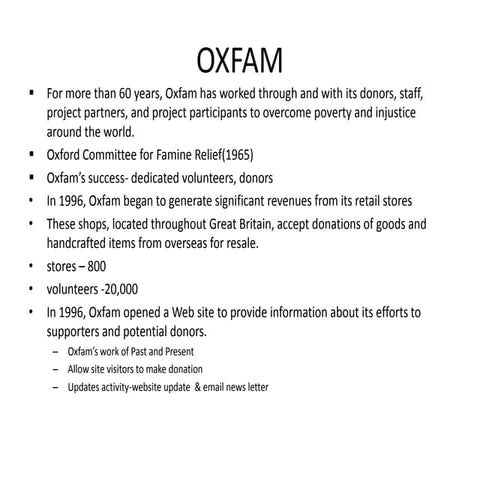 Oxfam india | PPTX