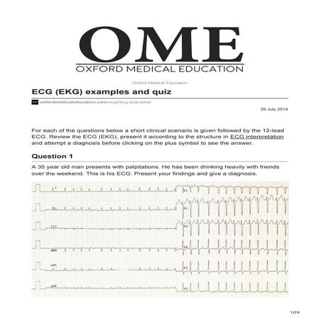oxfordmedicaleducation.com-ECG EKG examples and quiz.pdf