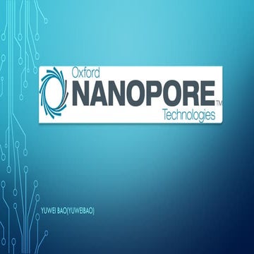 Oxford nanopore yuweibao | PDF